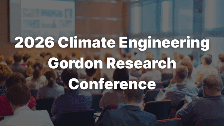 2026 Climate Engineering Gordon Research Conference | SRM360